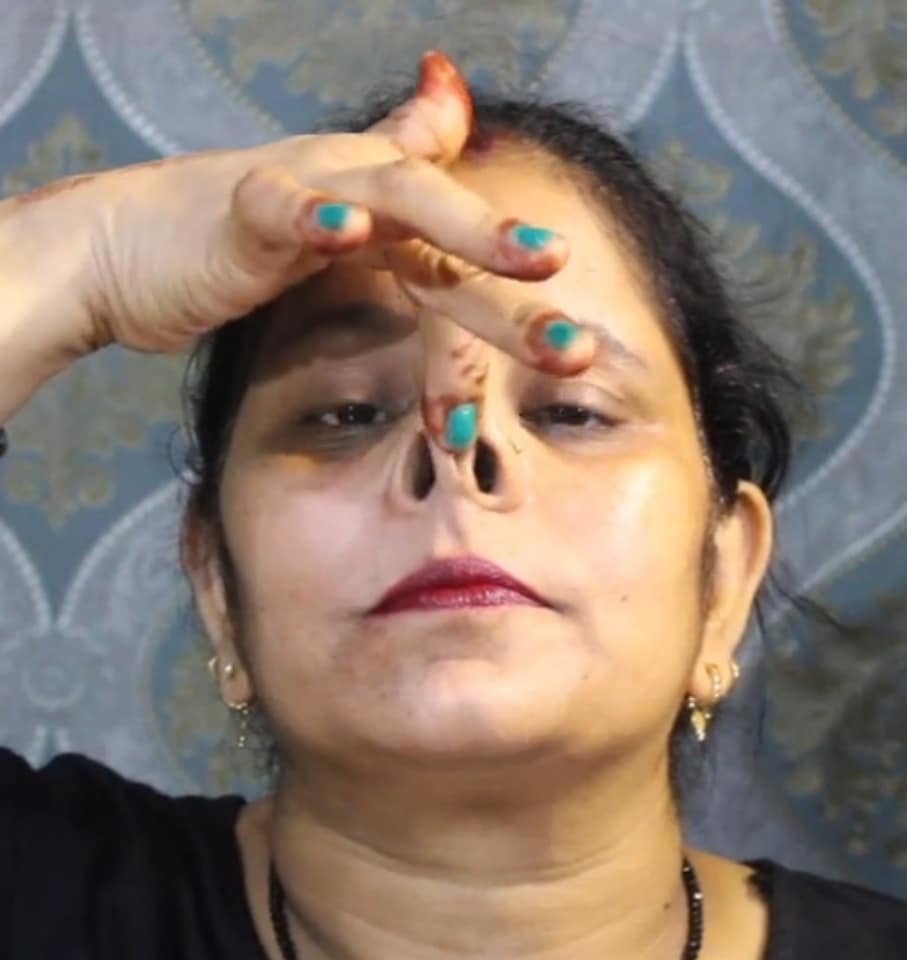Sexy Aunty Nose Play Nose Fetish Play