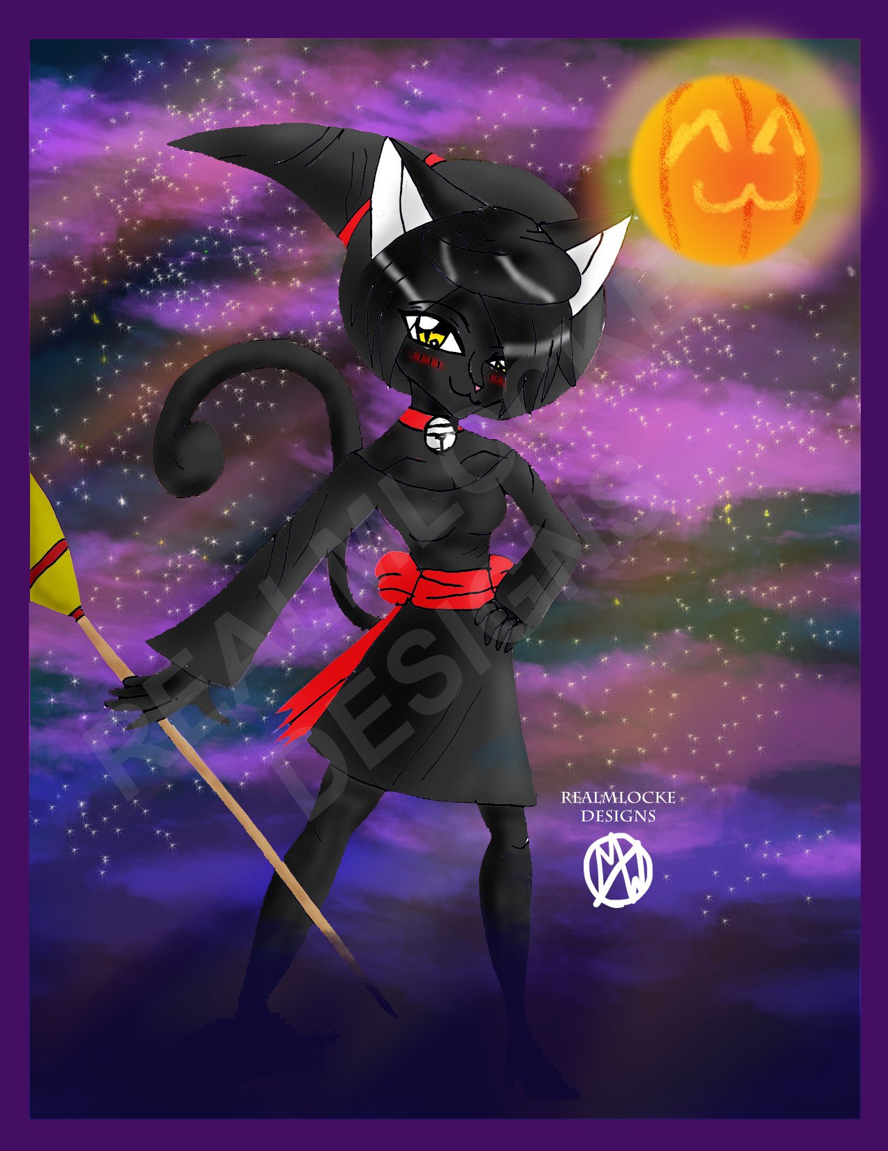 Bewitching Black Cat "No bad luck... - Realmlocke Legends