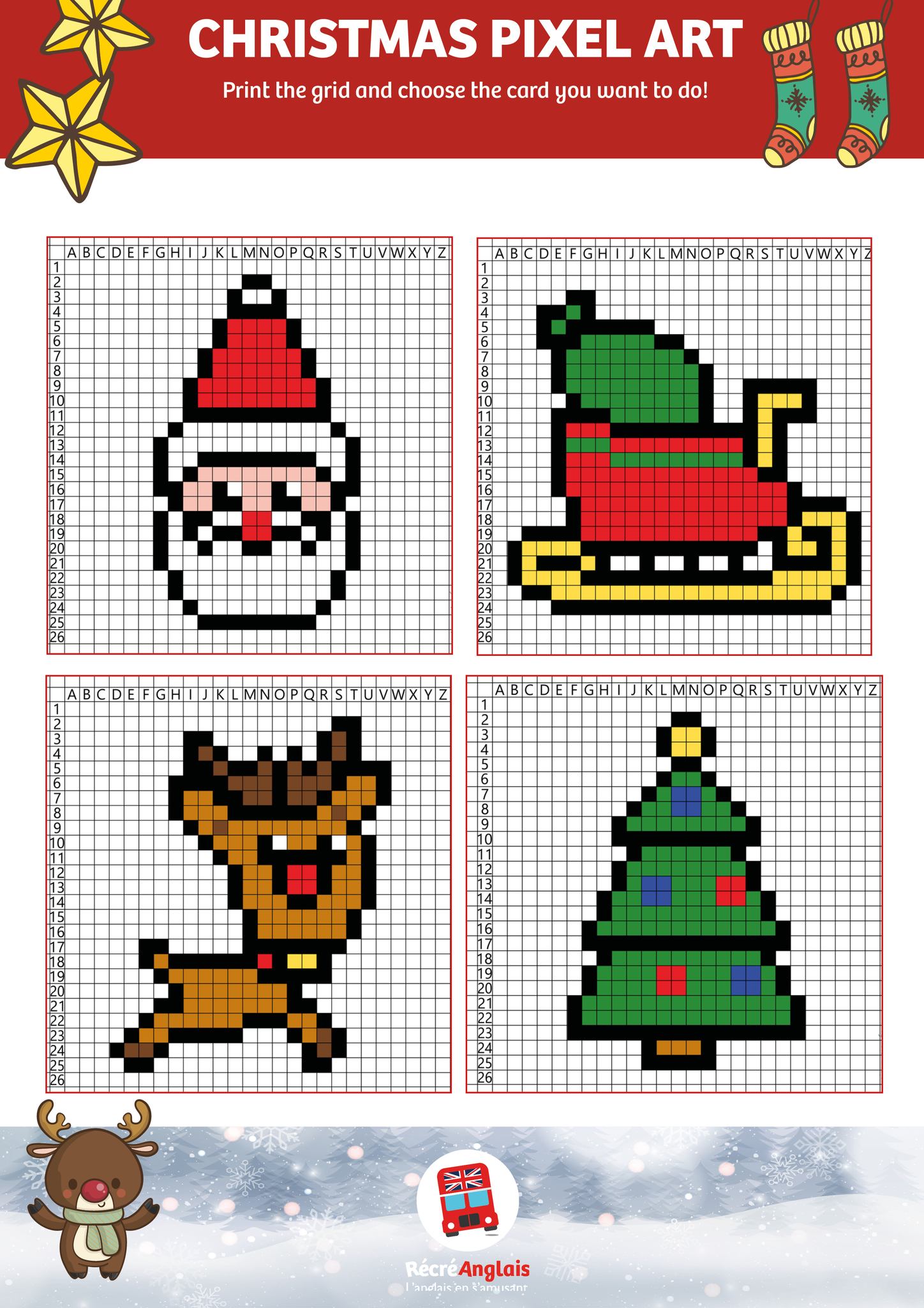RécréAnglais - LET'S PLAY ☃️ Do you know pixel art? It's...
