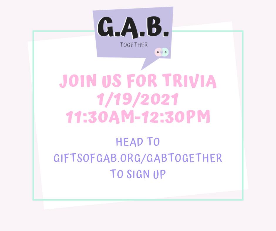 Gifts of Gab - Come be a part of our first-ever G.A.B....