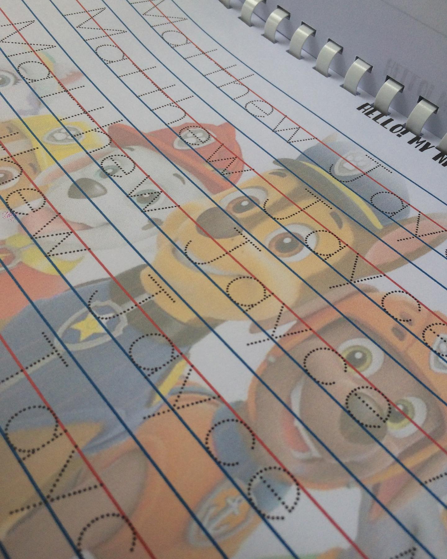 Paw Patrol theme Name Tracing 📚 - Printed Worksheets