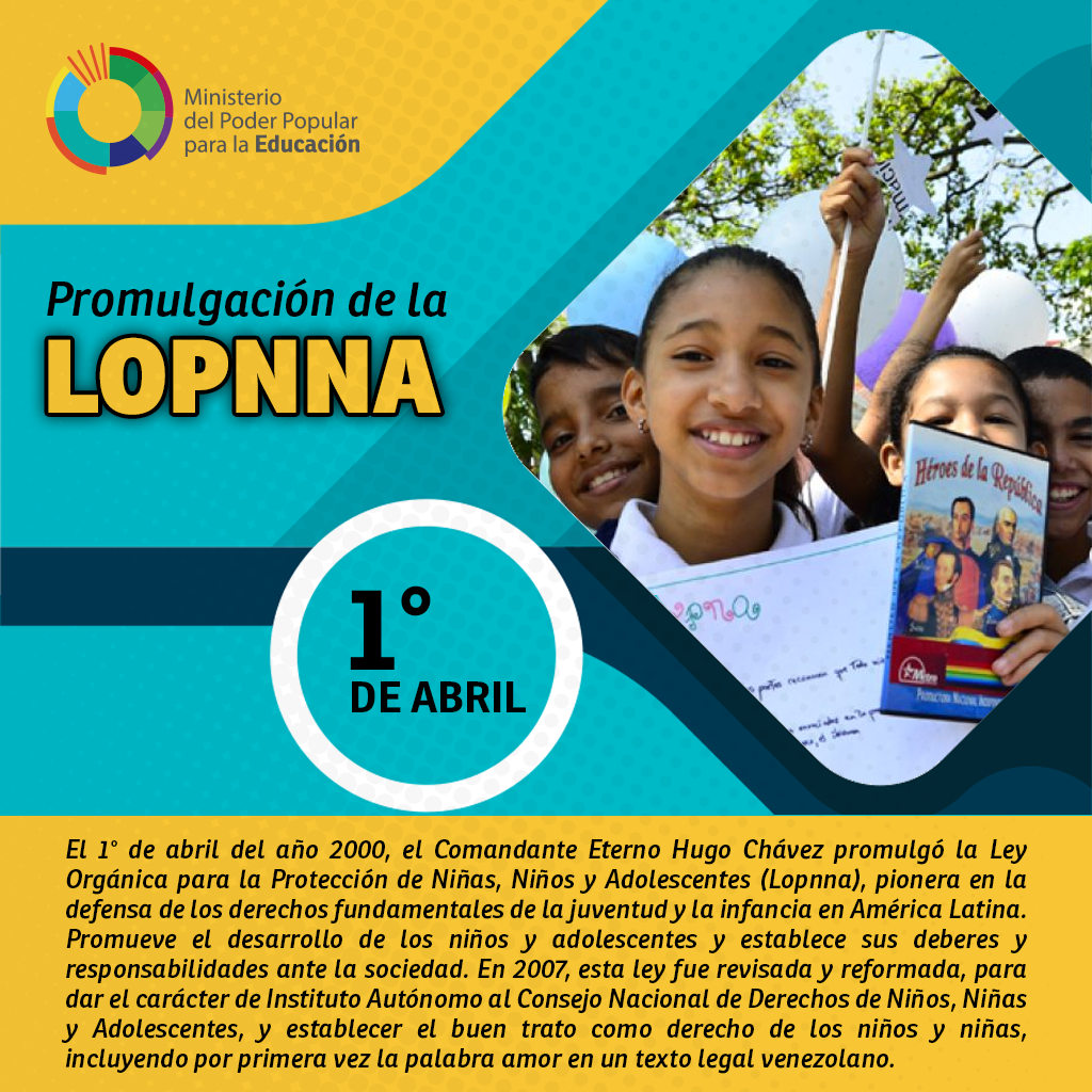 Ministerio Del Poder Popular Para La Educación EfemÉride 1 De Abril