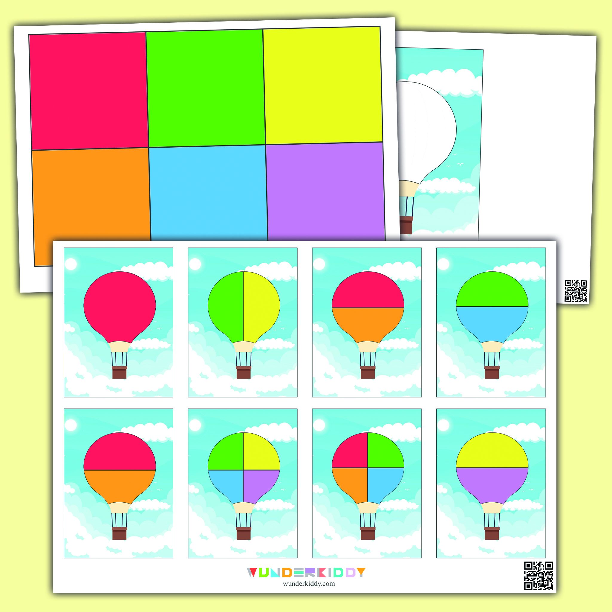 🎨Hot Air Balloon Matching Activity 🟢PDF:... - WunderKiddy - Free ...
