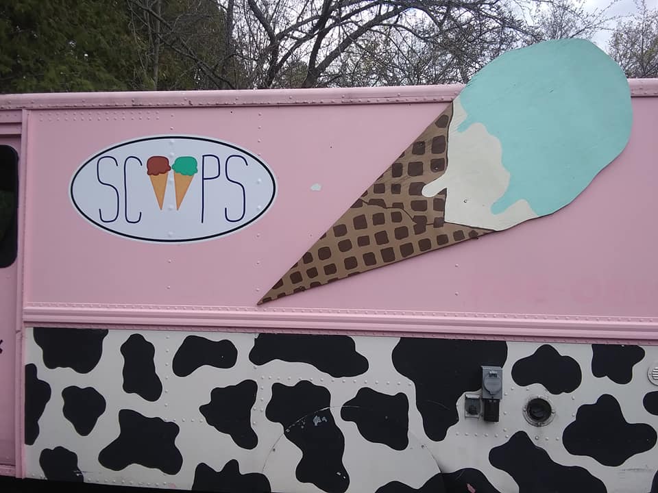 The new decals are on the truck... - Scoops Ice Cream Truck