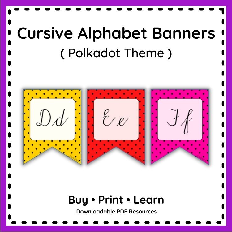 💥 Cursive Alphabet Banners –... - The Early Learning Toolbox