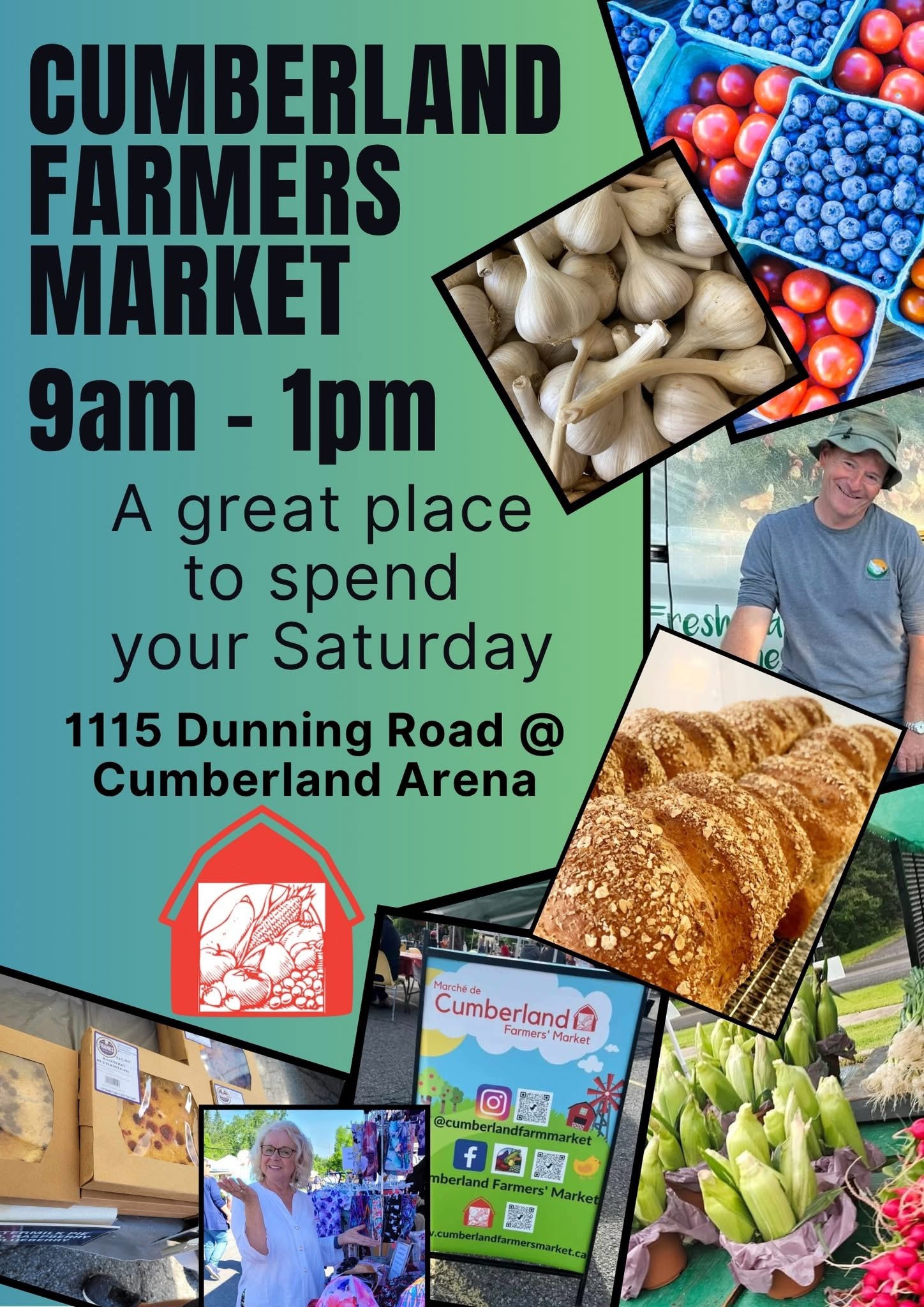 Saturday Farmers Market - August 2nd - 9am-1pm