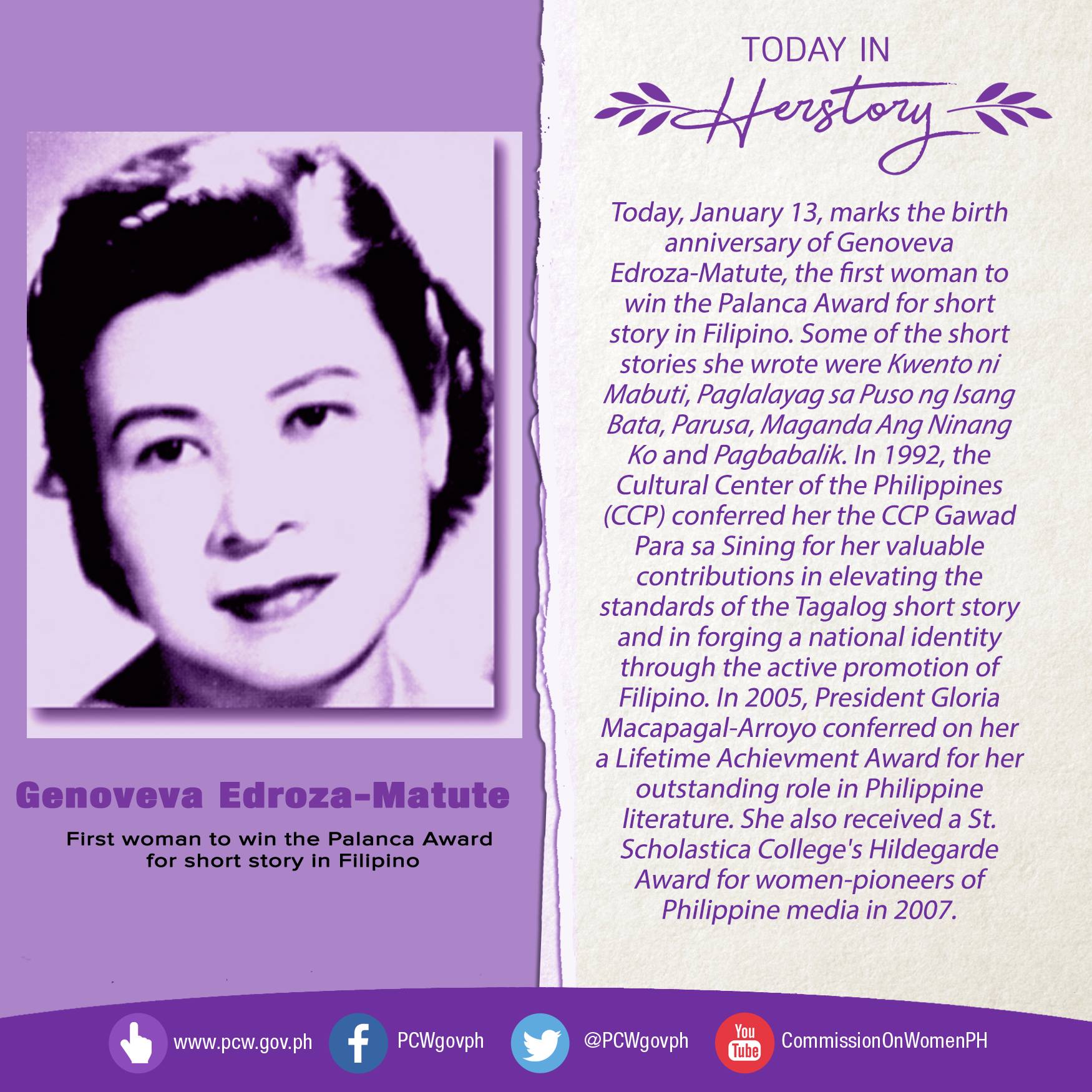 Today January 13 Marks Philippine Commission On Women Facebook