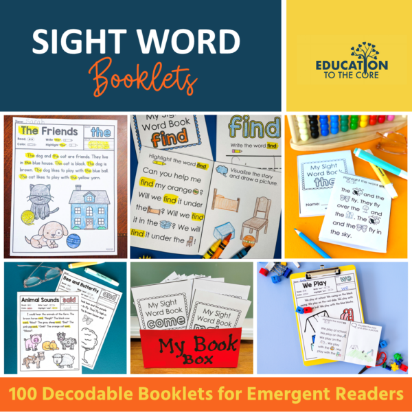️🧡100 Sight Word Booklets with a... - Education to the Core