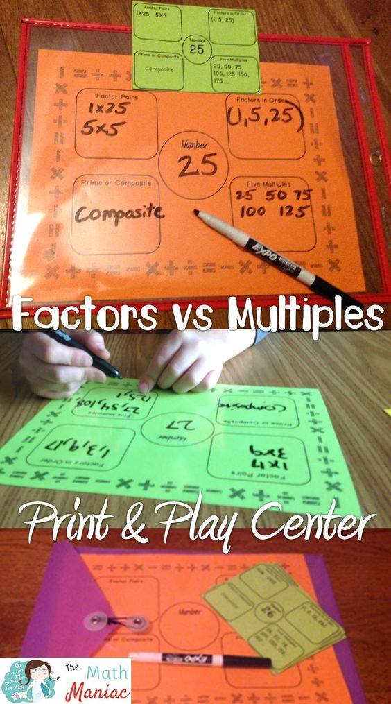 The Math Maniac - My all time favorite print and play math...