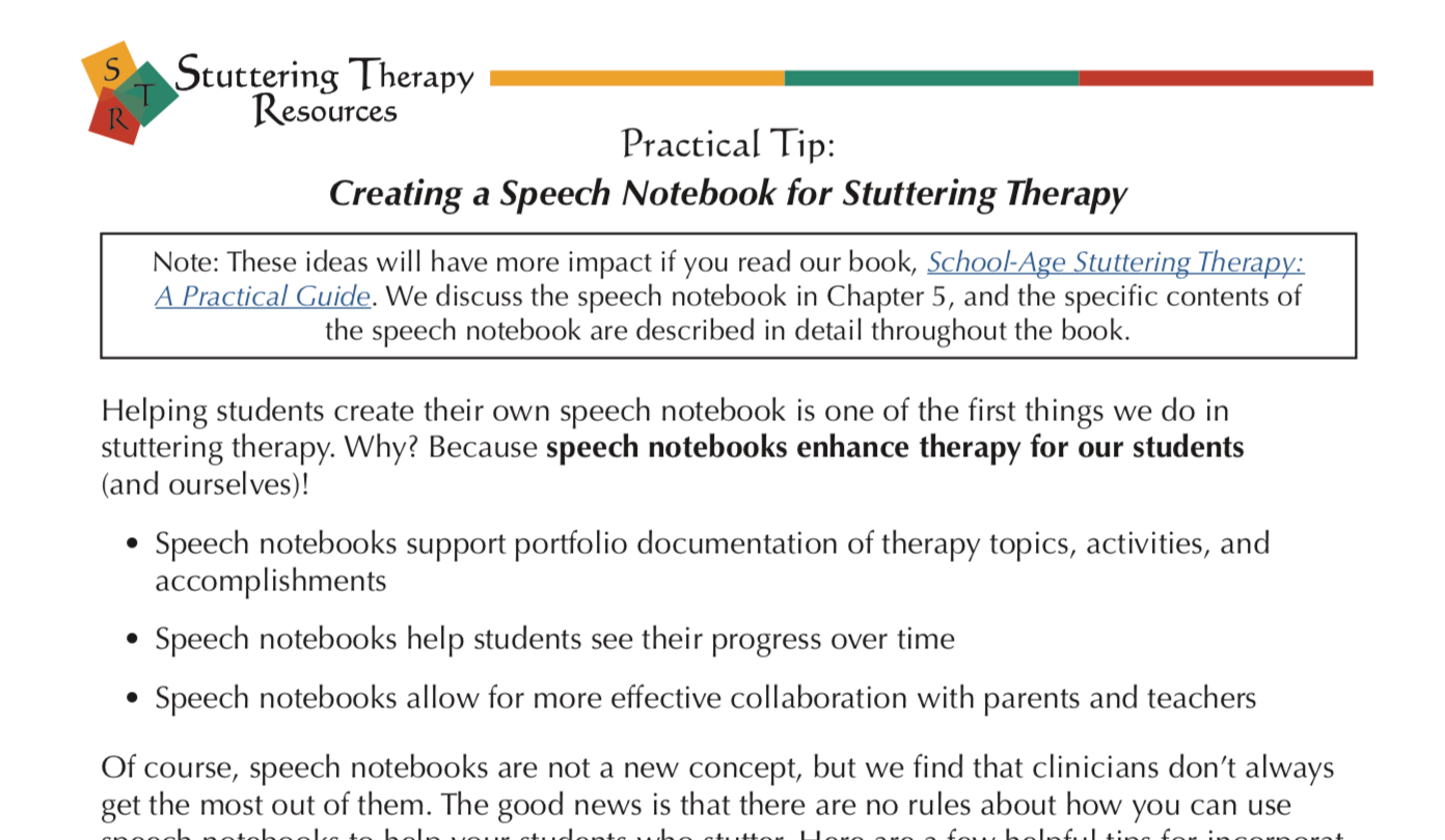 Our newest free... - Stuttering Therapy Resources, Inc | Facebook
