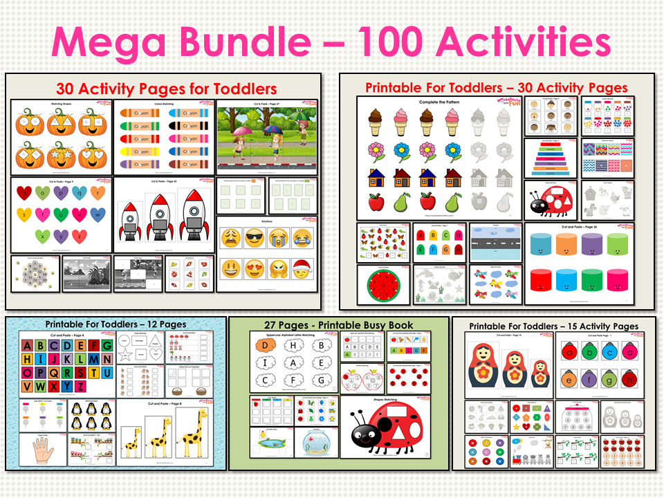 Mega Busy Book For Toddlers (Shop... - Worksheets With Fun | Facebook