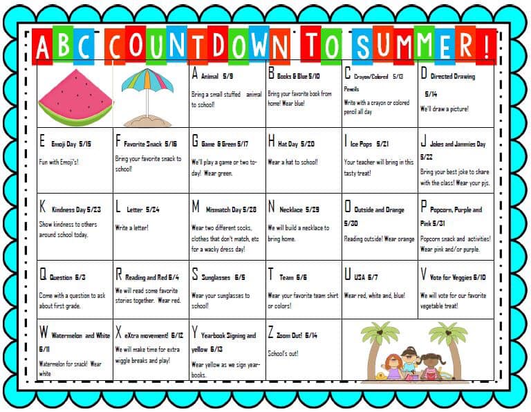The Countdown to Summer is on!... - Mrs. McCall's Kinders