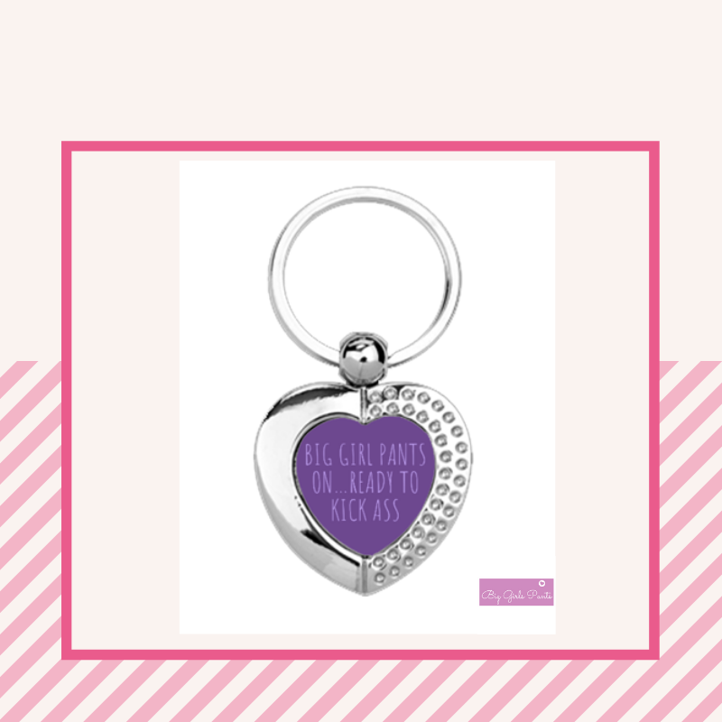 Big Product Heart Metal Keyring Big Girl