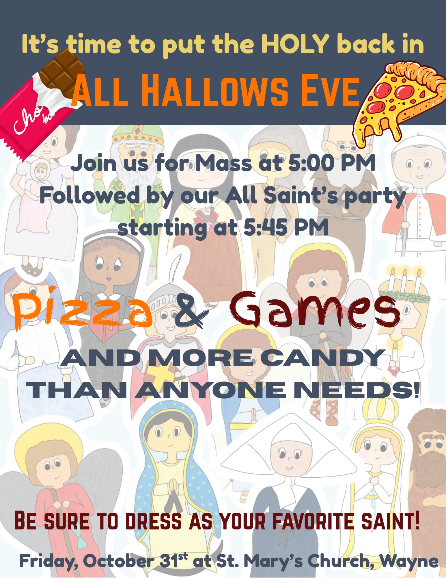 All Hallows' Eve All Saints Day Party