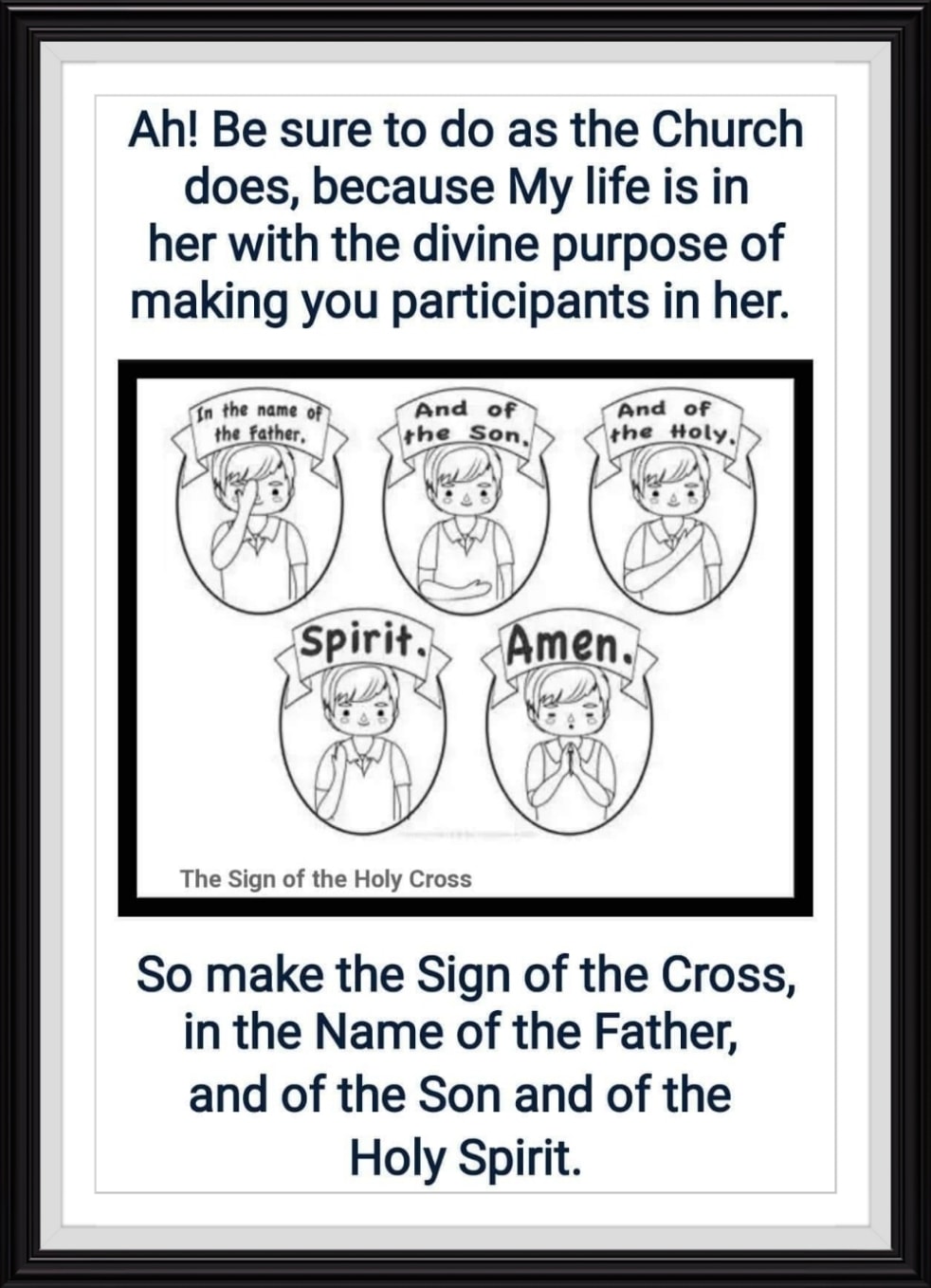 THE SIGN OF... - Jesus' School of Love - A New Evangelization | Facebook