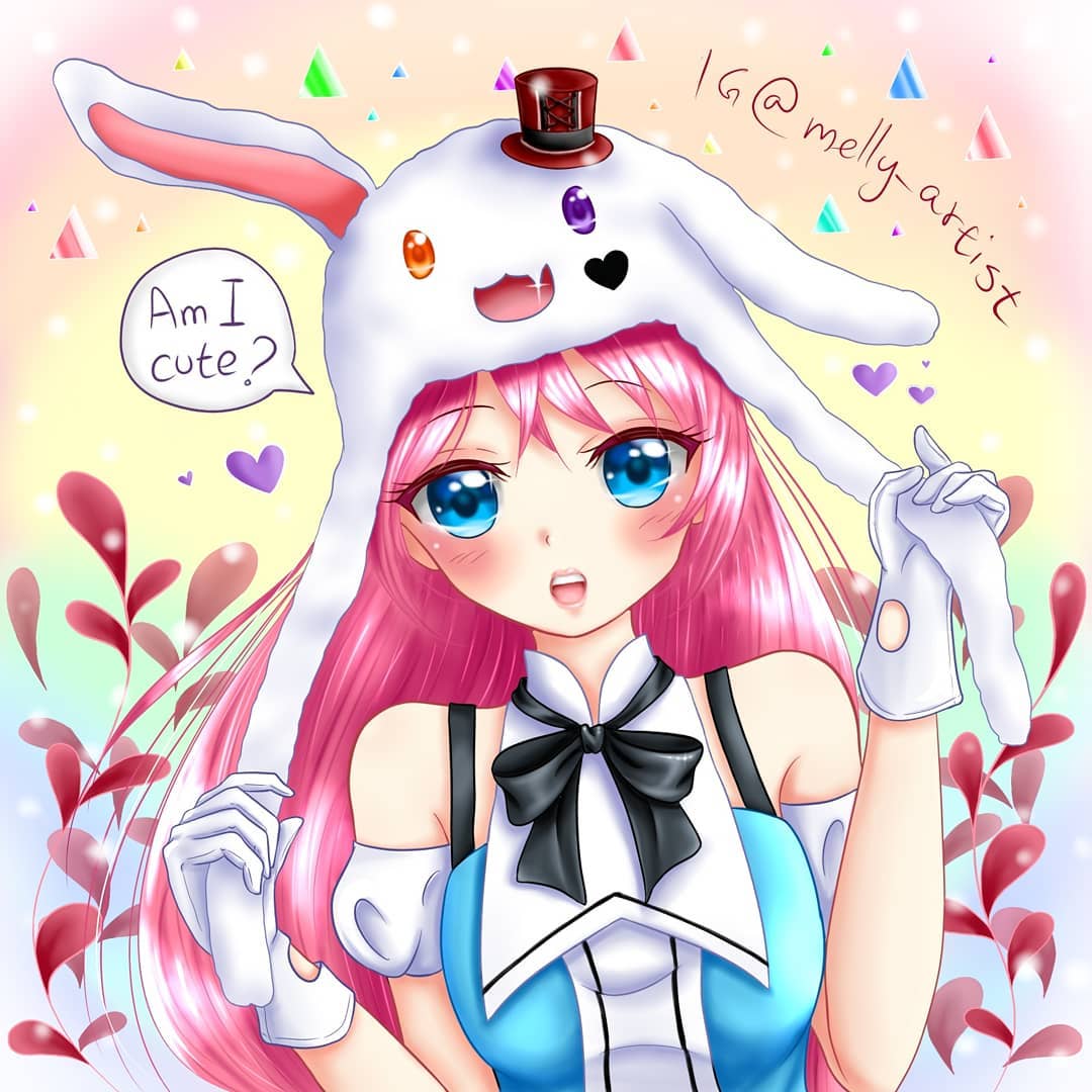 Princess Anime Super Cute Snow Bunny Hat And Girl💕 Here Facebook