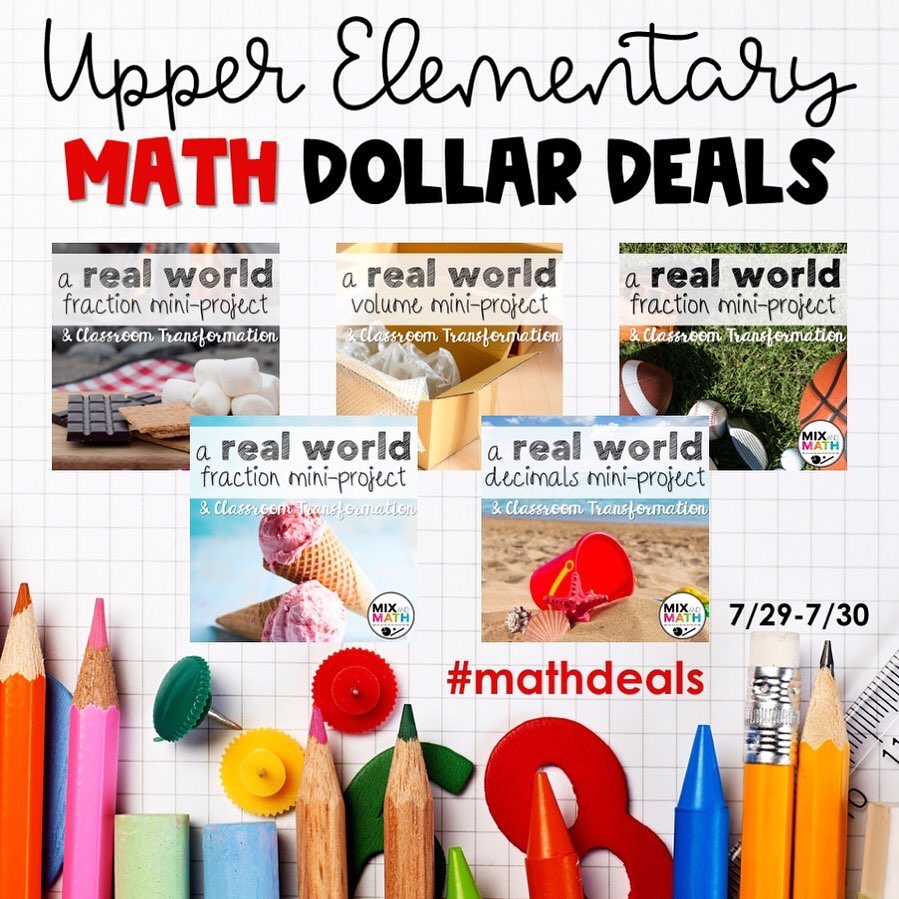 Mix and Math - ️ Upper Elementary Math Dollar Deals