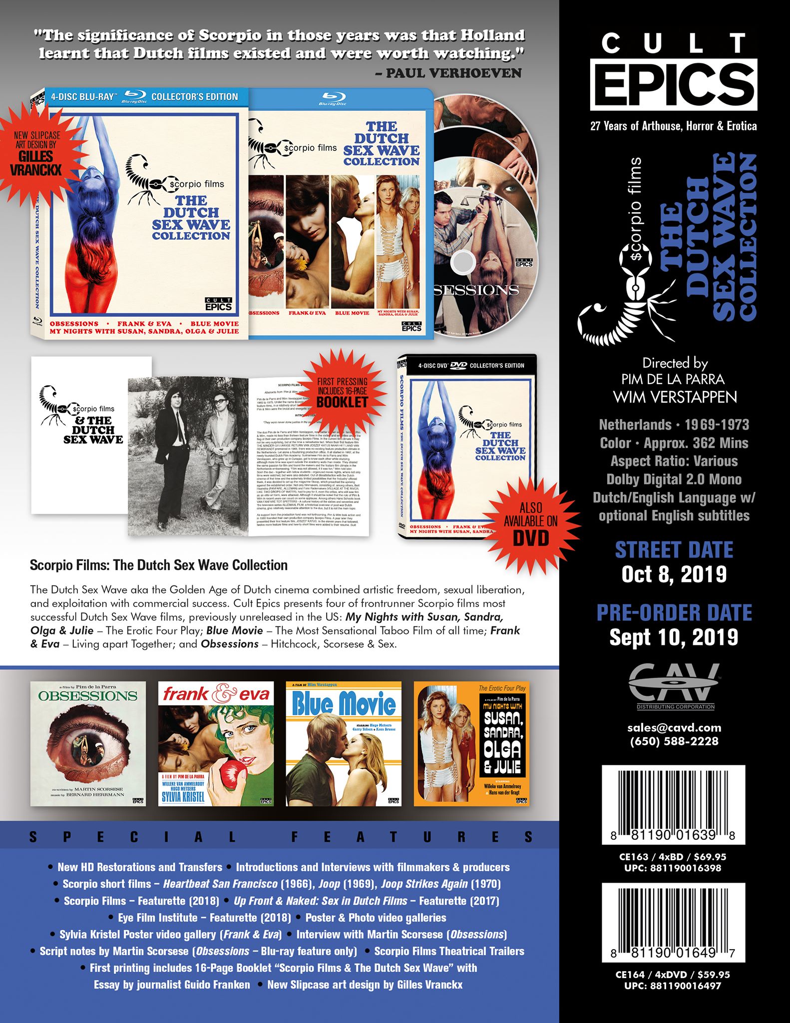 Cult Epics Scorpio Films The Dutch Sex Wave Collection