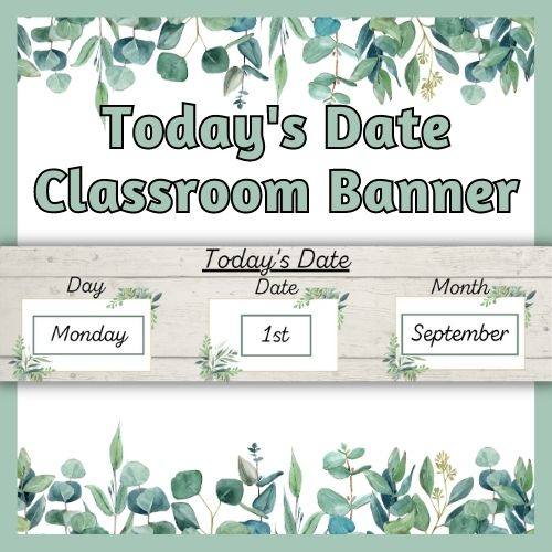 Primary - Today's Date Classroom Banner: https://www ...