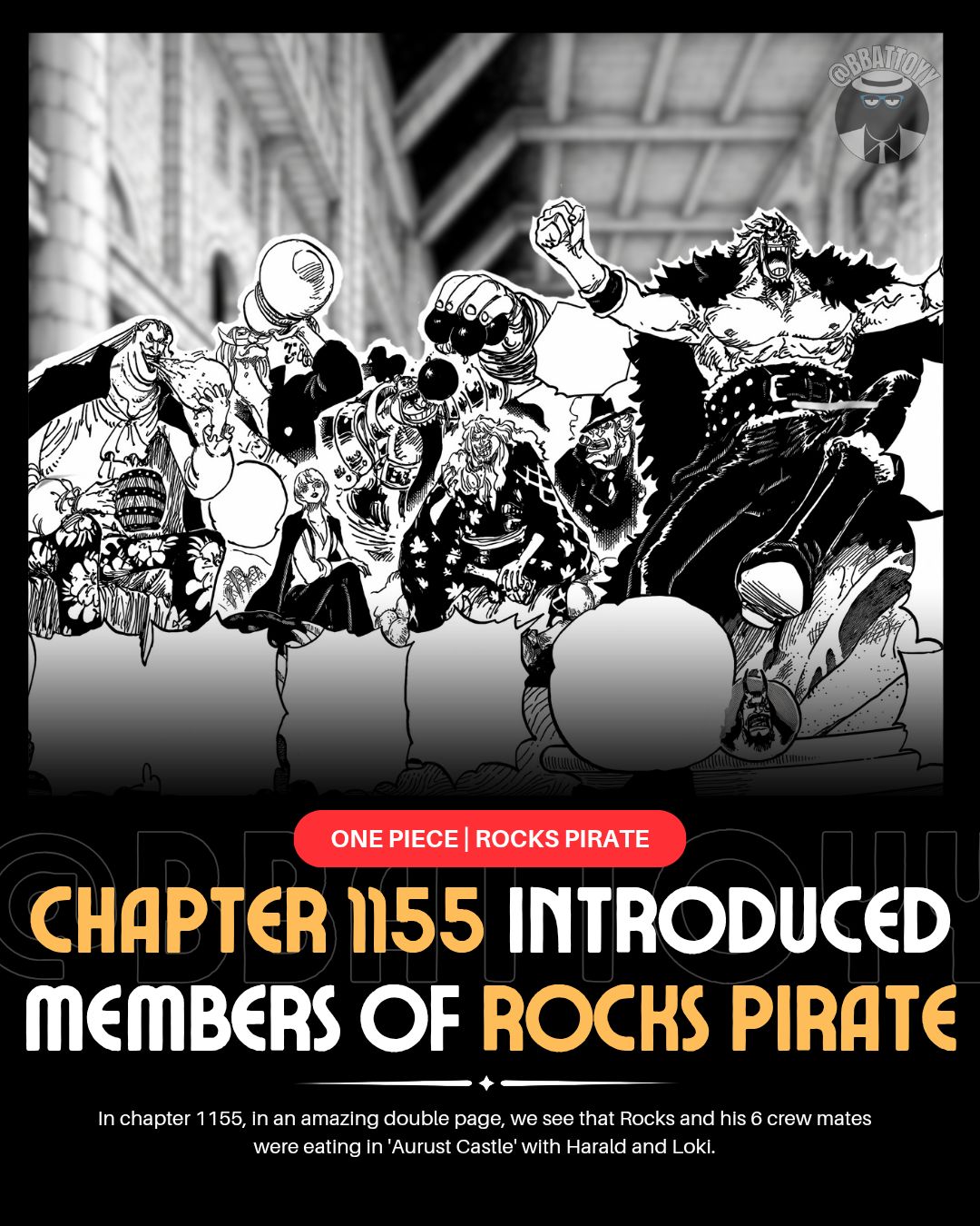 Bbattoyy One Piece Rocks Pirate In The Recent Chapter 1155 Spoiler