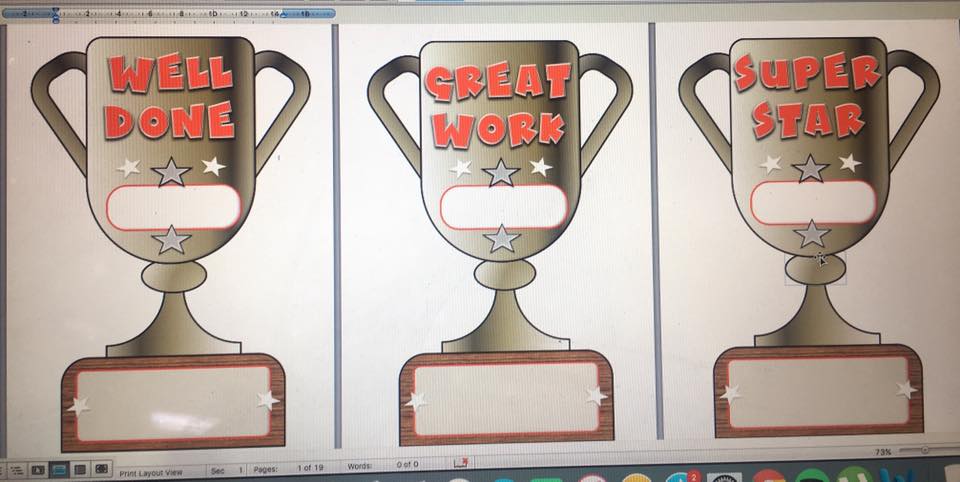 “Trophy student” awards $6... - Teacher Charts & Resources