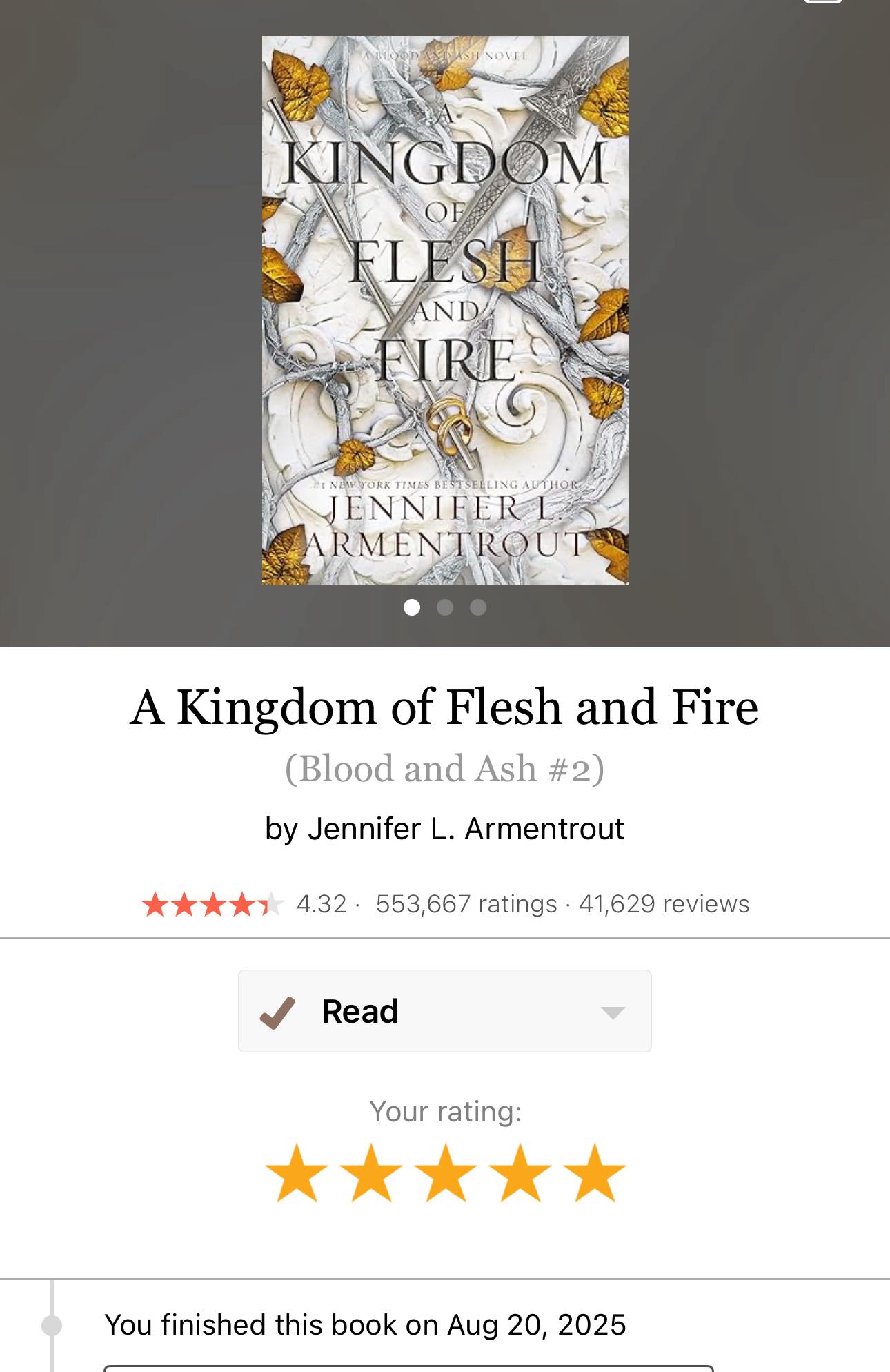 Book Lovers | Just finished book 2 of the from blood to ash series ...
