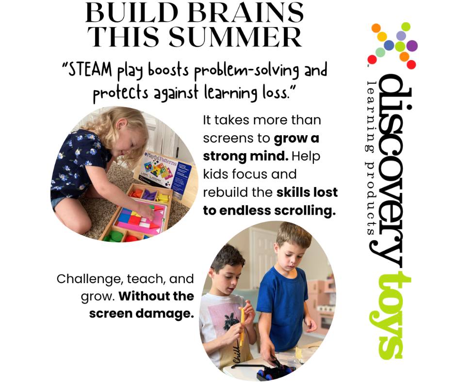 BUILD BRAINS THIS SUMMER STEAM "STEAM play boosts problem-solving and ...