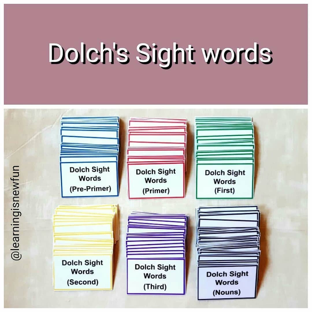 Dolch sight words Flashcards The... - Learning Is New Fun