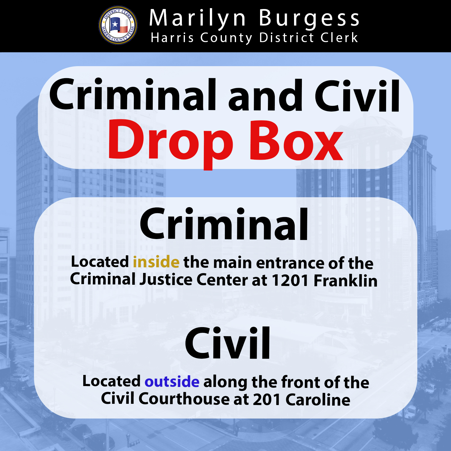 The Harris County District Harris County District Clerk 7601