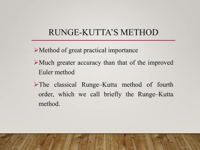 The Runge Kutta 4th Order Rk4 Method Tutor Prime Math 4177