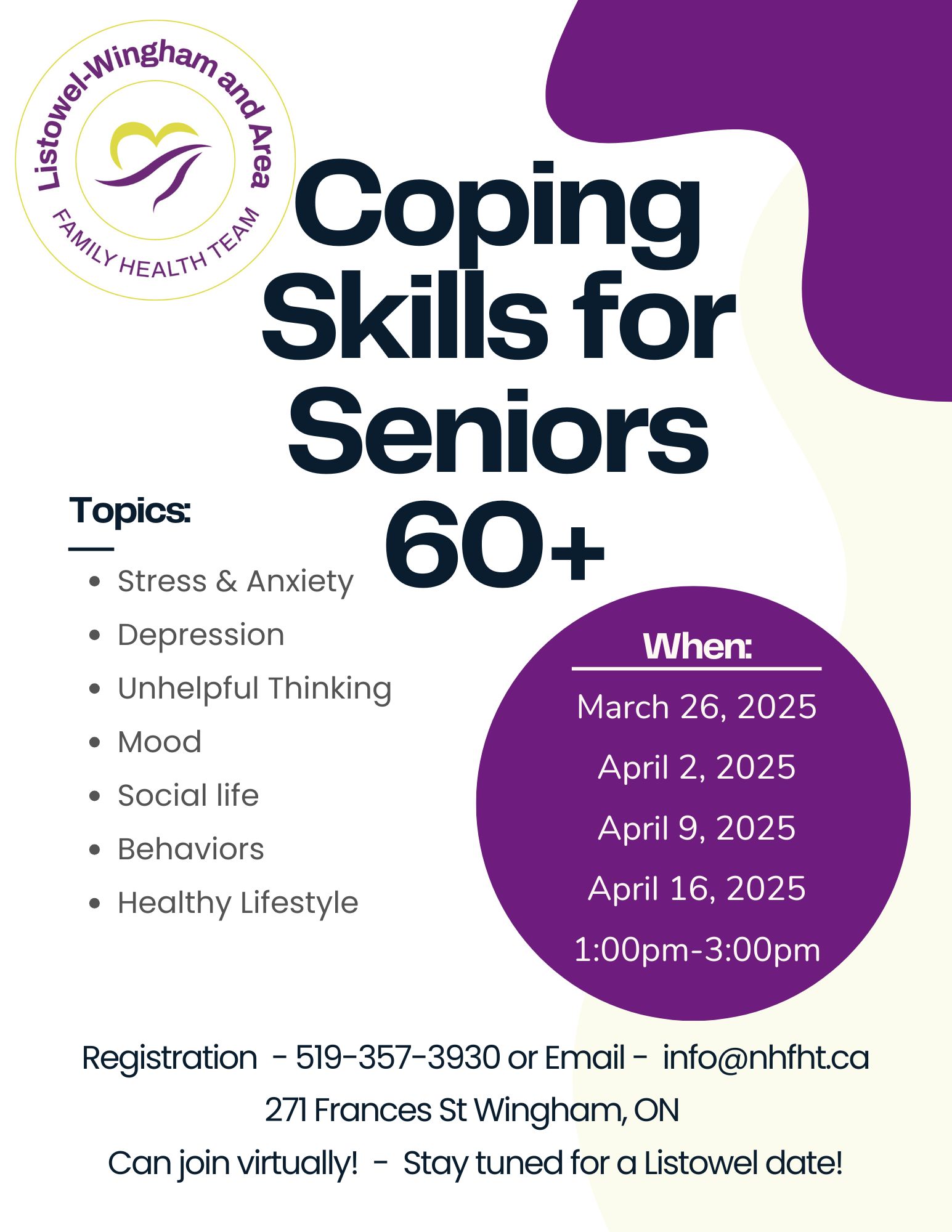 Coping Skills for Seniors 60+