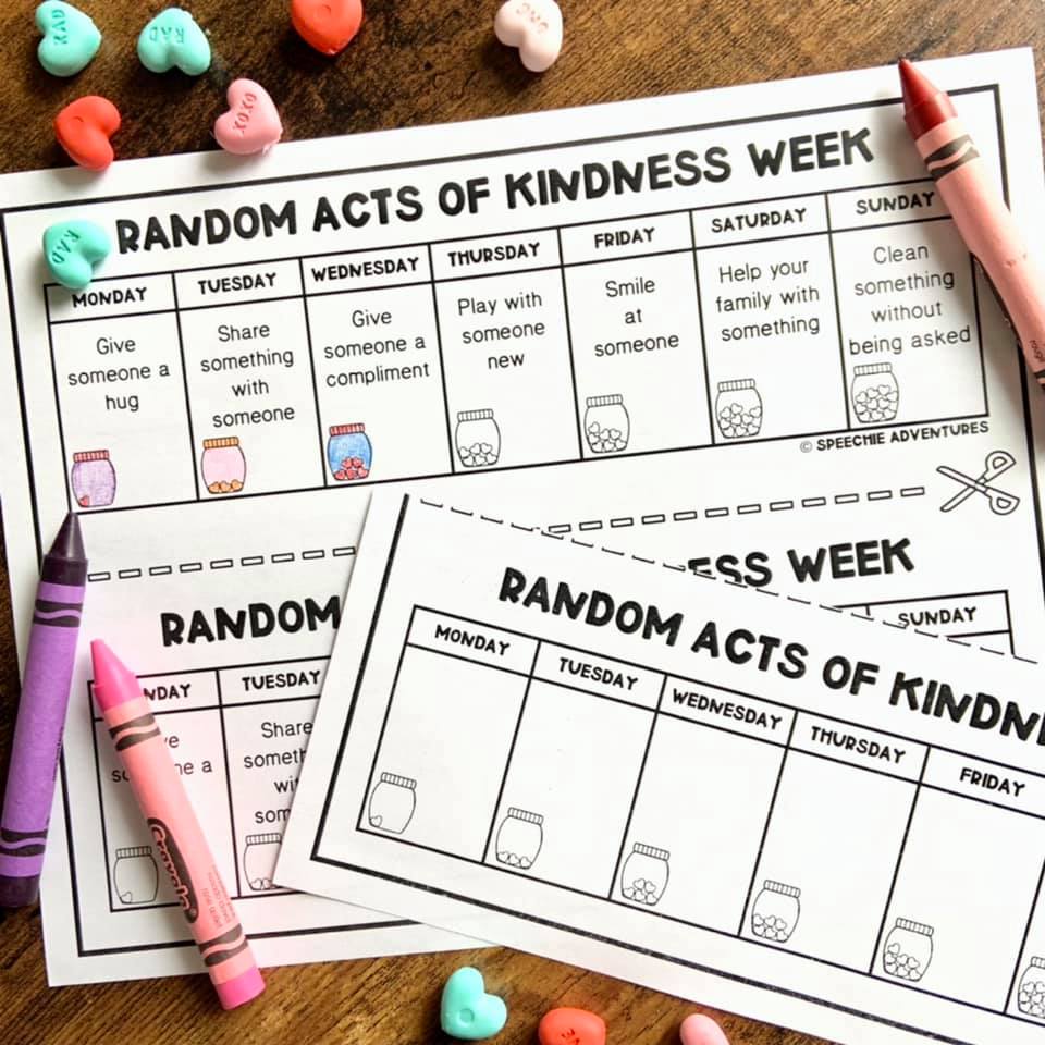 🤍 It’s Random Acts of Kindness Week!... - Speechie Adventures | Facebook