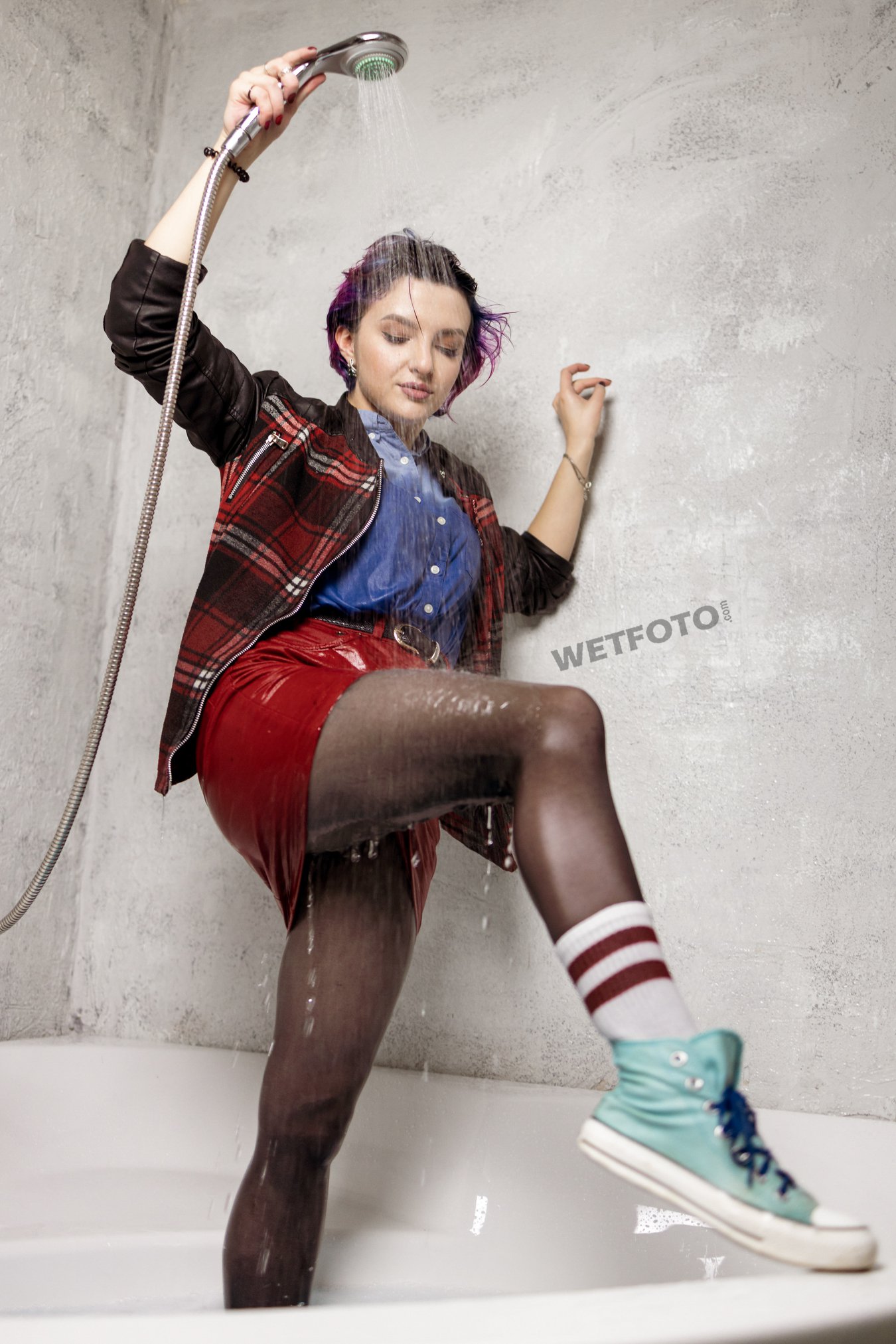 Socks Girls Wet Clothes