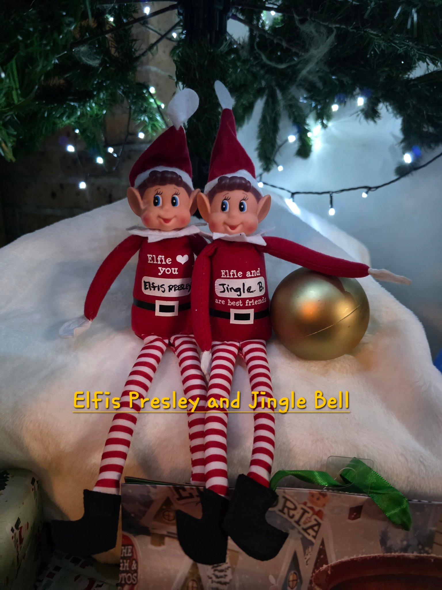 Lynne - Elf on the shelf Meet Elfis and Jingle! 🥰 Warning: Elfis ...