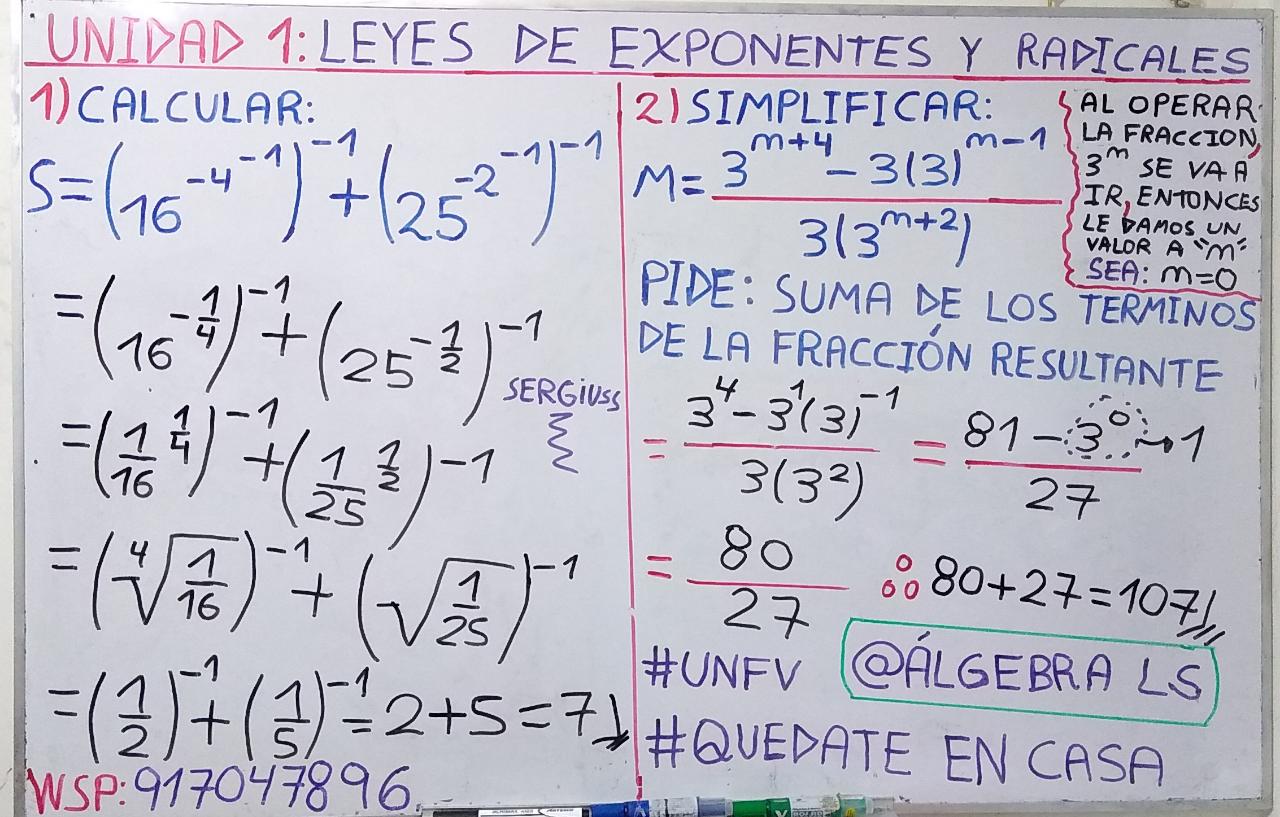 Sergio Ls 📚📚 Pizarra Leyes De Exponentes Y Radicales Facebook 3300