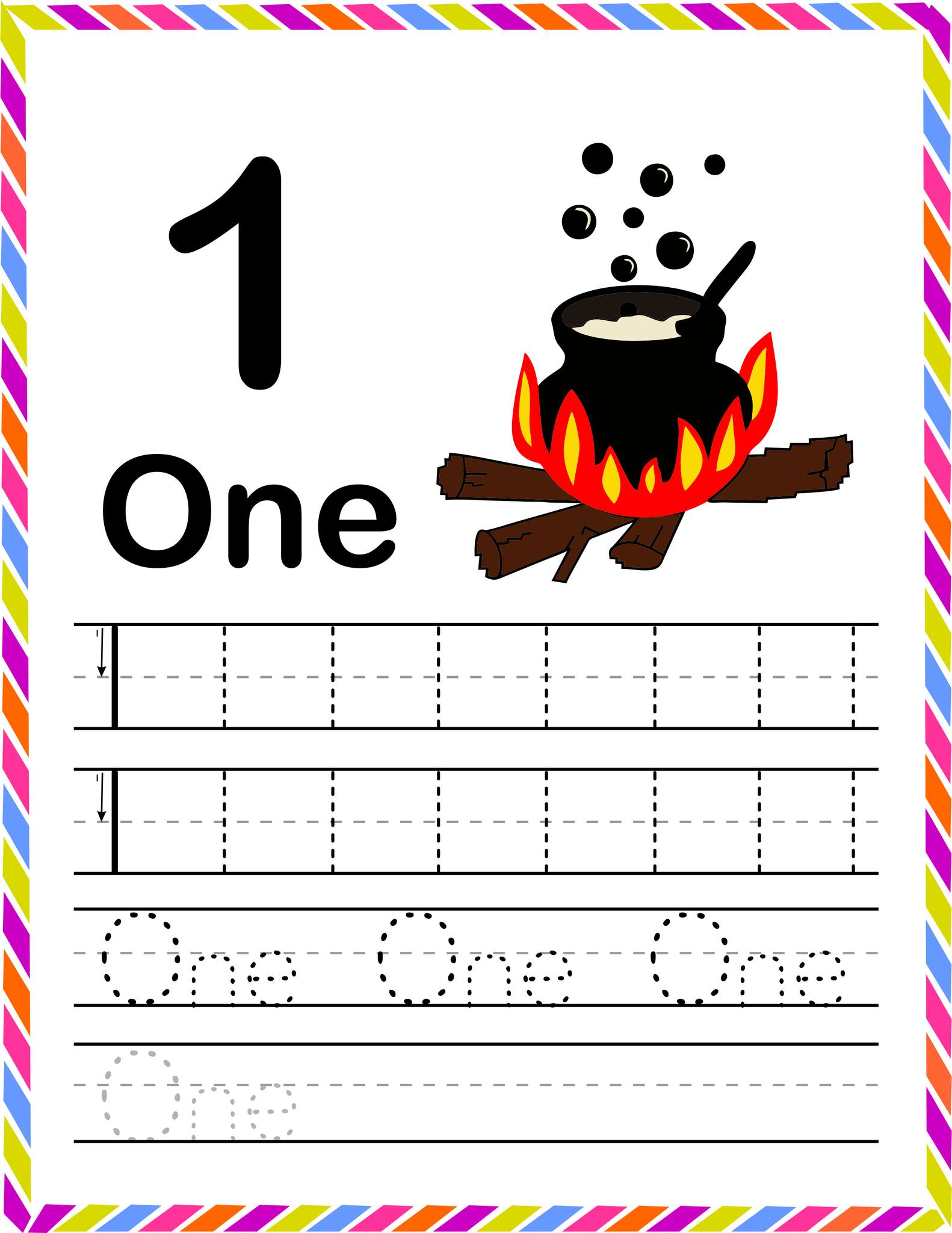 Halloween Number Tracing... - Worksheets For Kindergarten PDF | Facebook