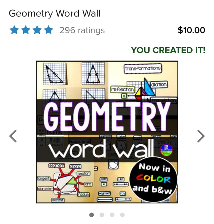 Geometry Word Wall is now in... - Scaffolded Math and Science
