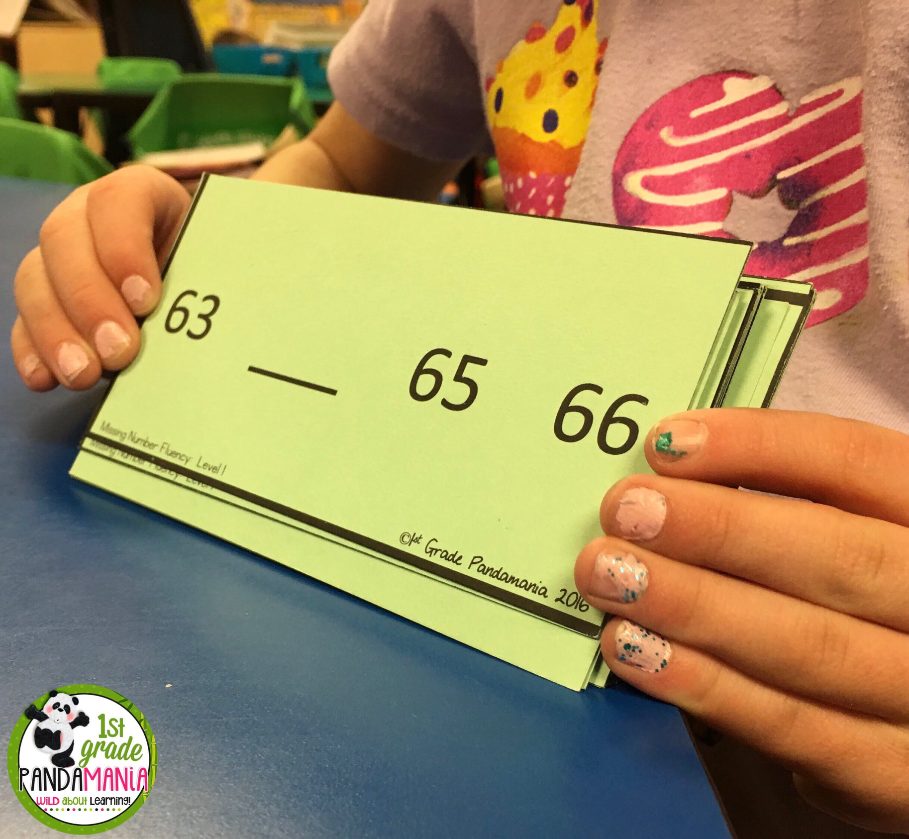 These number sense flashcards are... - 1st Grade Pandamania