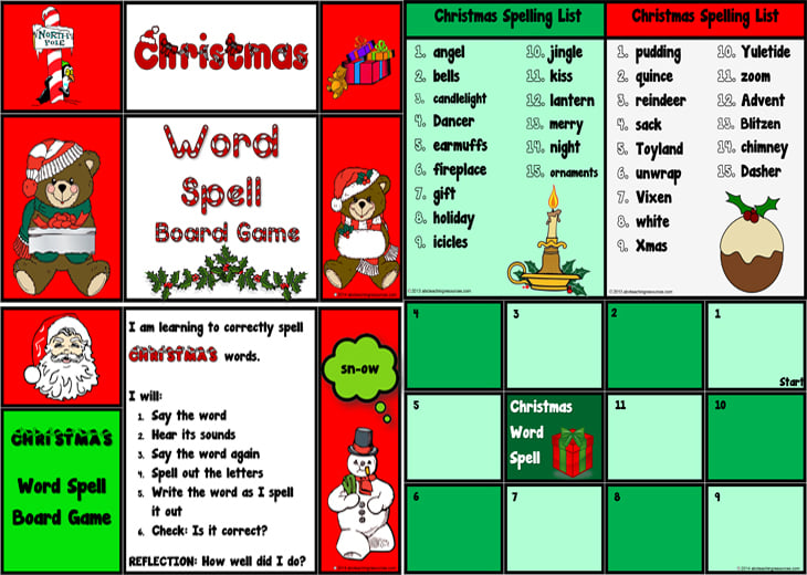 Christmas | Word Spell | Board... - ABC Teaching Resources