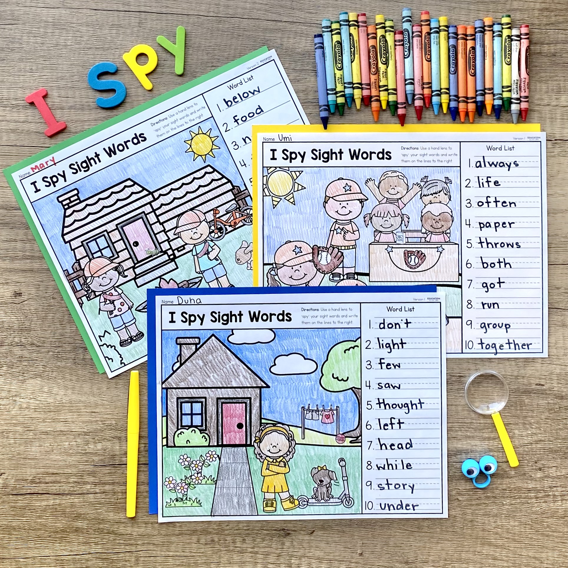 I Spy Hidden Sight Words are HERE... - Education to the Core