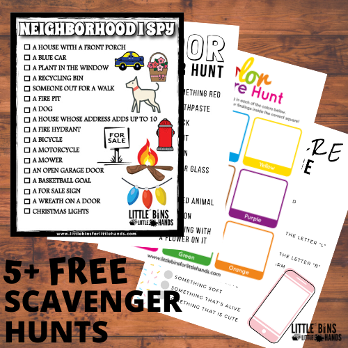 Scavenger hunts (8) to keep... - Little Bins for Little Hands | Facebook