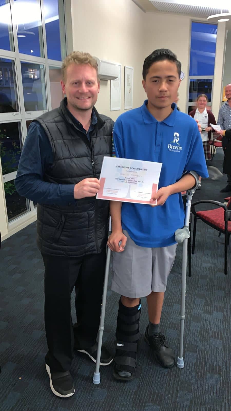 Congratulations To Connor And Breens Intermediate School