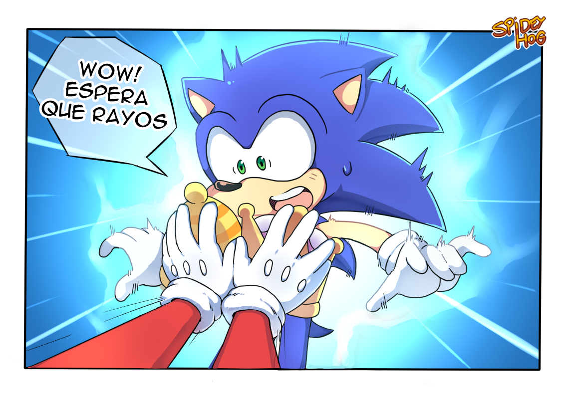 Spideyhog Otro Comic De Sonic Y Mario No Se Facebook 4723