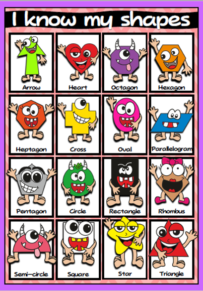 Eslchallenge - Kids Fun 7 - My shapes set -> #poster... | Facebook