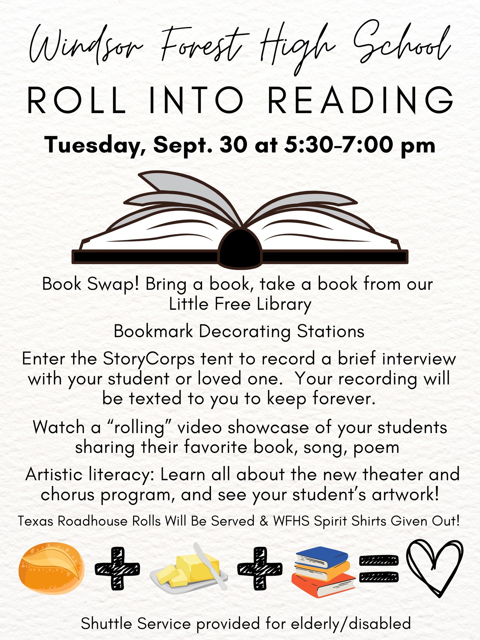 Roll into reading Literacy Night!