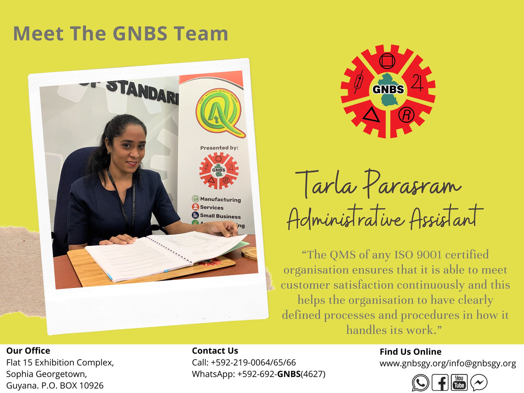 Meet The Gnbs Team Guyana National Bureau Of Standards Facebook 6588