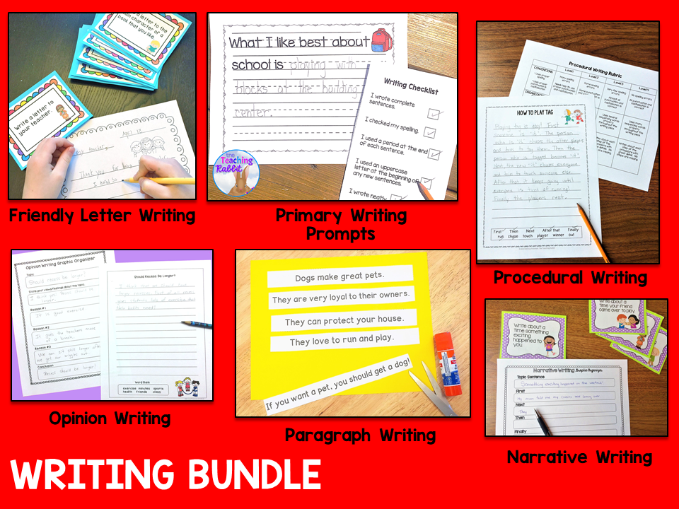 This Writing Bundle comes with... - The Teaching Rabbit
