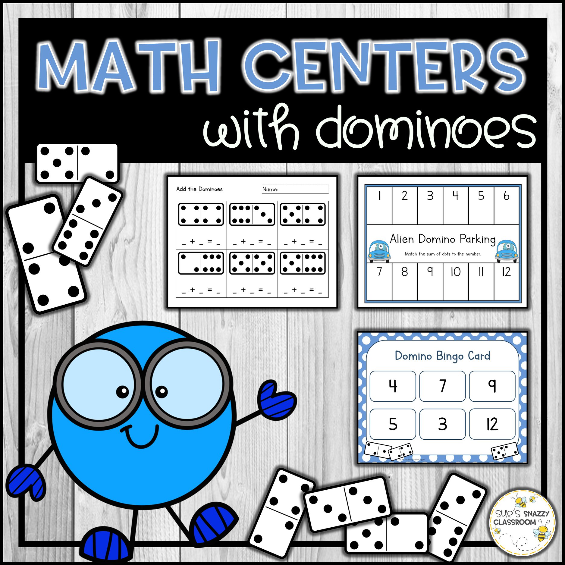 🌟🌟🌟 This set of Domino Math... - Sue's Snazzy Classroom