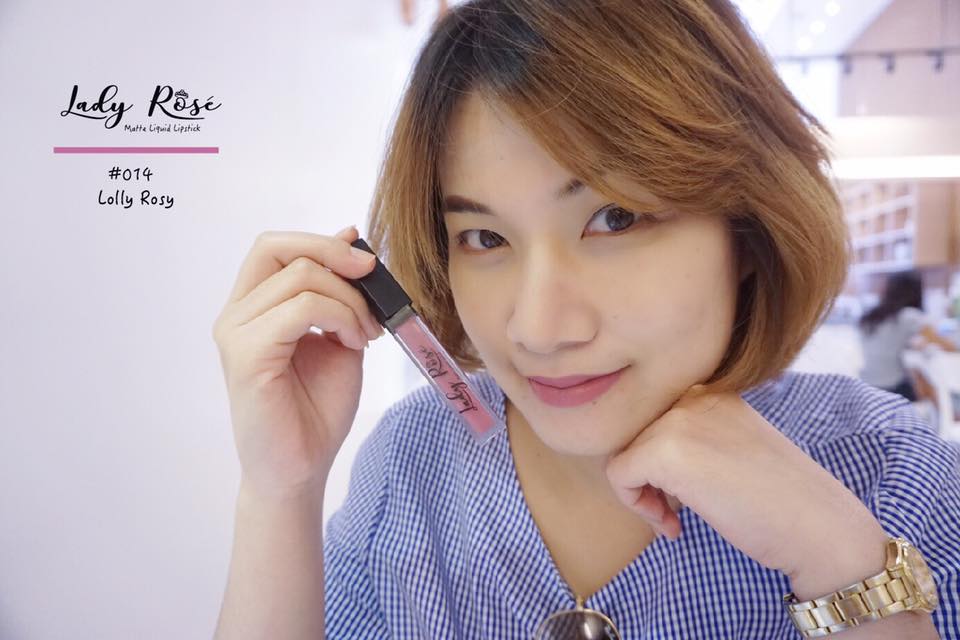 Lady Rosé 014 Lolly Rosy สีนี้เค้าจะออกโทนชมพูเข้มนิด 7711