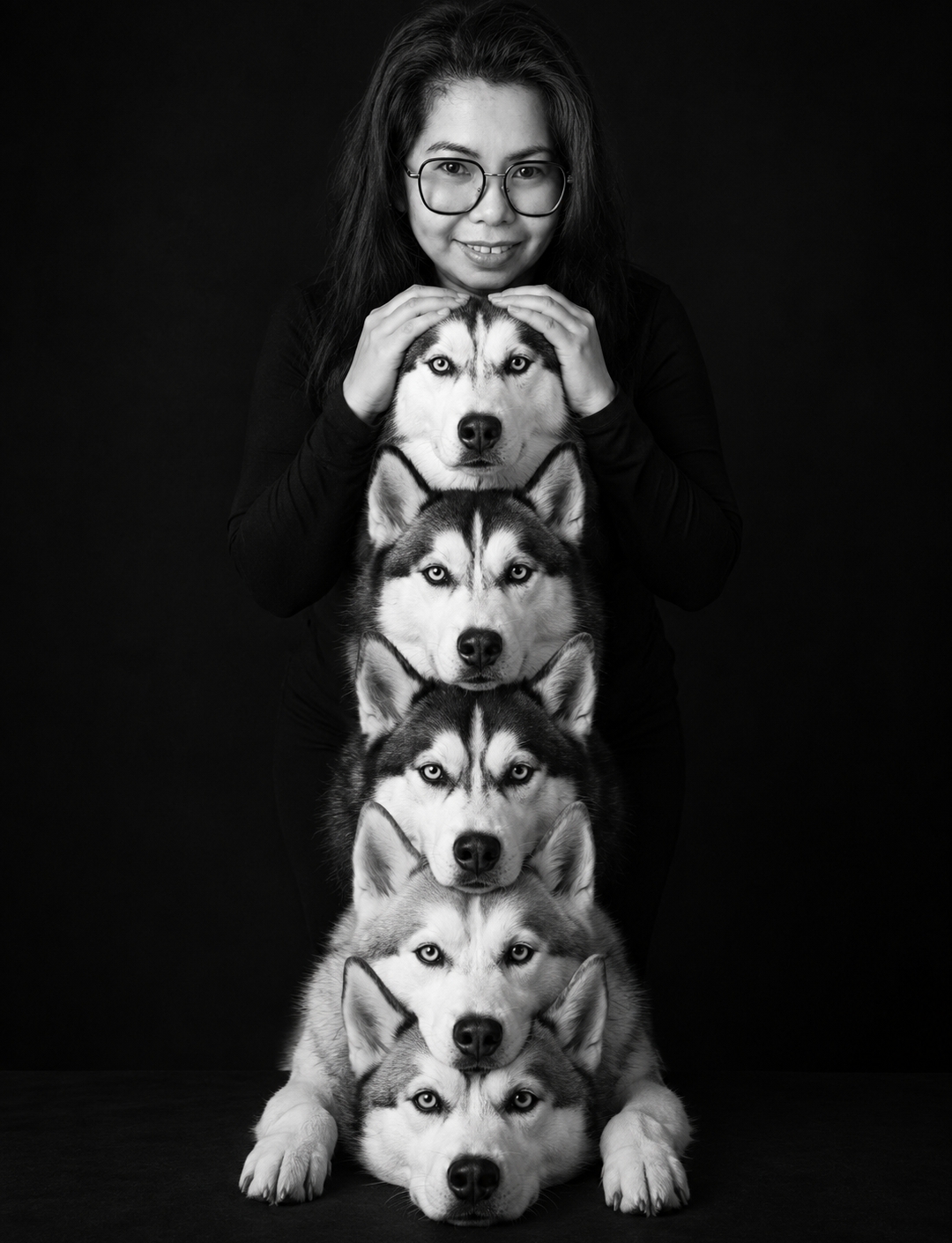 Ever wonder what it's like living with five huskies? It’s basically a ...